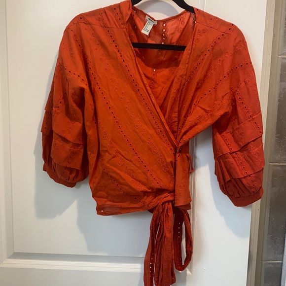 Forever 21 | Tops | Burnt Orange Wrap Top | Poshmark
